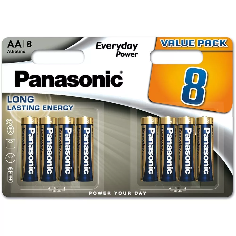Panasonic LR6EPS-8BW 1,5V AA/ceruza tartós alkáli elem 8 db/